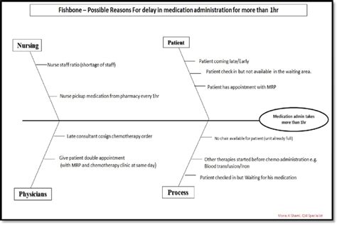 Fishbone Diagram To Investigate The Factors Associated With The Long