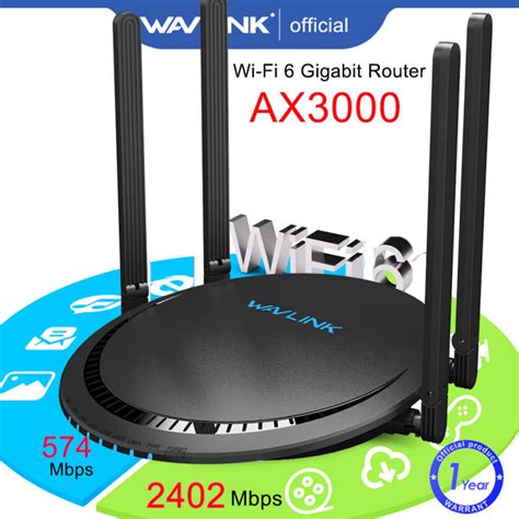 Wavlink Ax Dual Band Wifi Router Usb Gigabit Gaming Wifi Router With Dbi High Gain