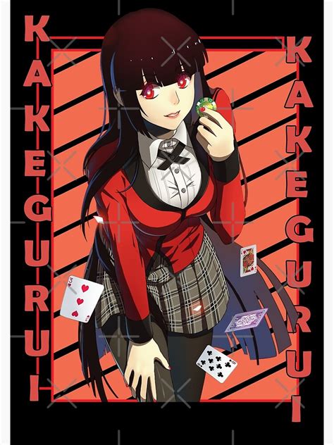 Yumeko Jabami Kakegurui Kakegurui Twin Color Stripe Design Art Print