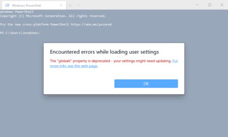 Windows Terminal Encountered Errors While Loading User Settings NEXTOFWINDOWS COM