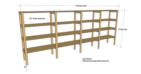 Ultimate Garage Shelving Plans Ana White