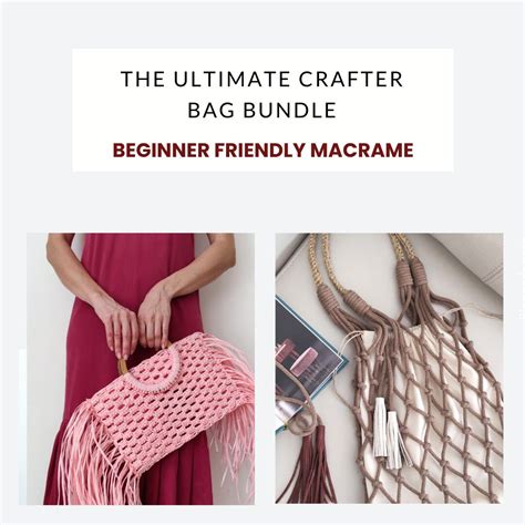Macrame PATTERN Bag Bundle Macrame Shopper Macrame Bags Beginner Friendly Pattern Etsy