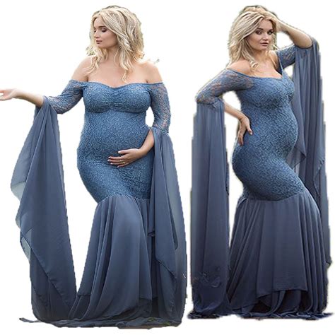 Maternity Photography Props Dresses For Pregnant W Grandado