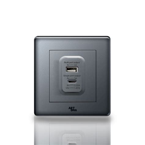 Artdna Universal Socket With Dual USB Wall Socket And UK Electrical Socket