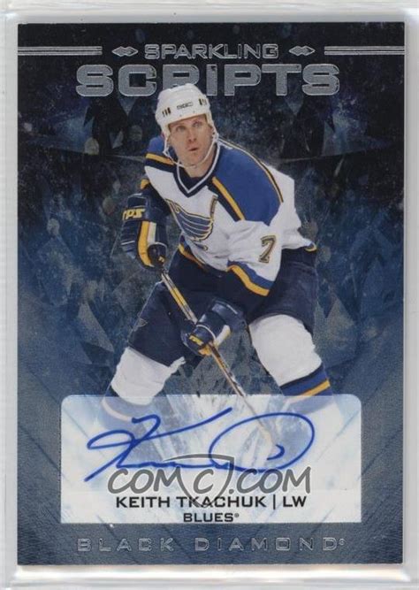 2024 25 Upper Deck Black Diamond Sparkling Scripts Ss Kt Keith Tkachuk