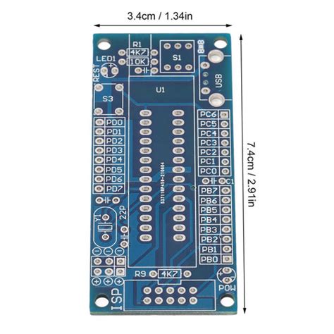 kit de placa de desenvolvimento atmega8 atmega48 avr componente