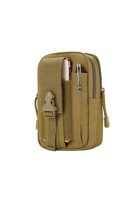 Borseta Molle Prindere Pe Curea 2 Buzunare Cu Fermoar 18cm X 12cm X 6cm Verde Emagro