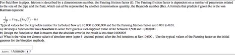 Solved To The Size Of The Pipe And The Fluid Which Can All