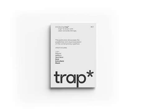 Trap Typeface Behance