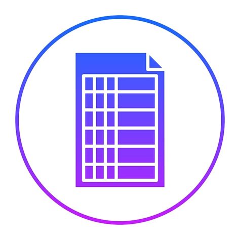 Premium Vector Spreadsheet Vector Illustration
