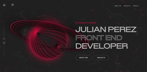 Portfolio Frontend Developer Desarrolloweb React Julian Perez