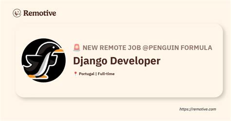 Hiring Django Developer Penguin Formula