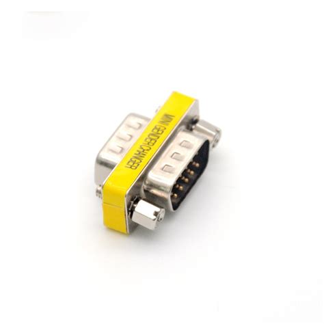 D Sub Db9 Connector 9pin Male To Male Adapter Gend Grandado