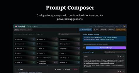 Free Ai Prompt Composer Create Generate And Save Prompt Templates