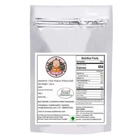 Spicy Monk Chile Walnut Kernel Halves 020 Kg 200 Gms Grade A Akhrot Giri At Rs 349 Akhrot