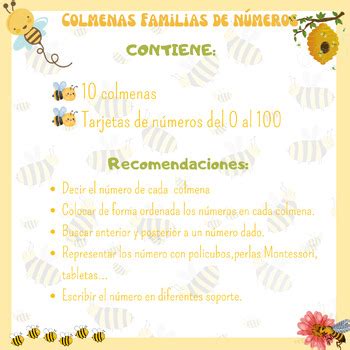 Familia de números ABN Las abejas Family numbers ABN Method The Bees