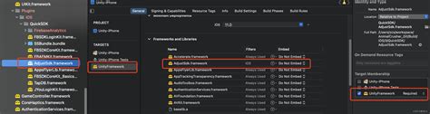 【unity Ios打包】library Not Loaded ‘rpathadjustsdkframeworkadjustsdk