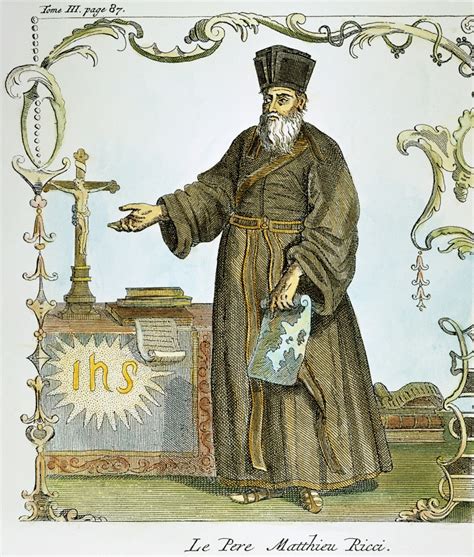 Matteo Ricci 1552 1610 Nitalian Missionary Copper Engraving 1736