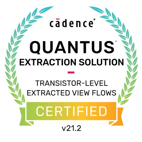 Quantus Transistor Level T3 Extracted View Flows And Advanced Features V21 2 Exam Credly