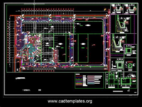 Site Drainage Layout Plan And Sections Details Cad Template Dwg Cad Templates