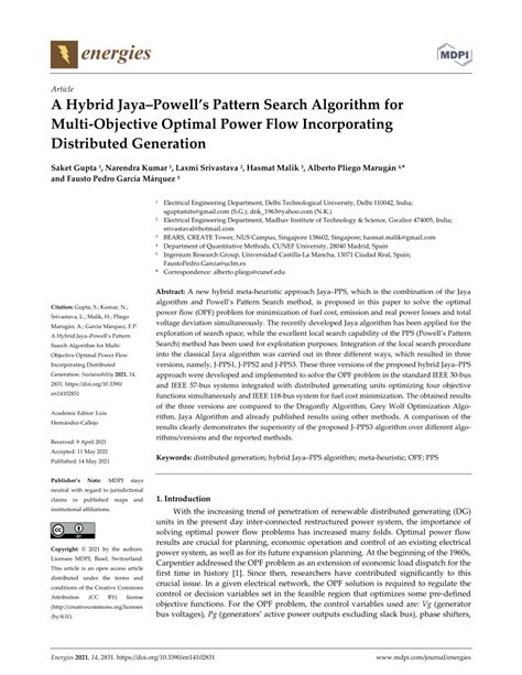 Pdf A Hybrid Jayapowells Pattern Search Algorithm For Multi