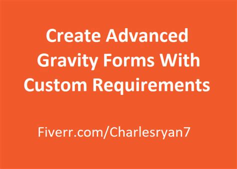 Create Advanced Multi Step Gravity Forms By Charlesryan7 Fiverr