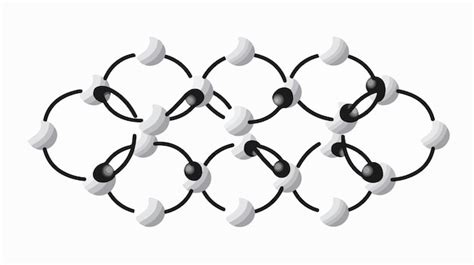 Circular Interconnected Chain Vector Illustration Premium Ai Generated Vector