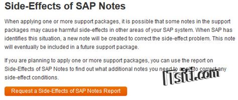 side effects of sap notes