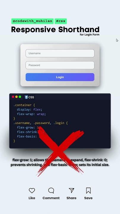 Responsive Login Shorthand Codewithmuhilan Css Coding Navbar Youtube