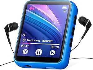 GB MP Player Bluetooth Full Touch Color Screen Portable Mini MP Player HiFi Lossless