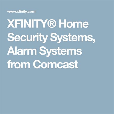Xfinity® Home Security Systems Alarm Systems From Comcast Home Security Systems Diy Home