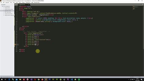 Web Site Pagination Html5 Css3 Youtube