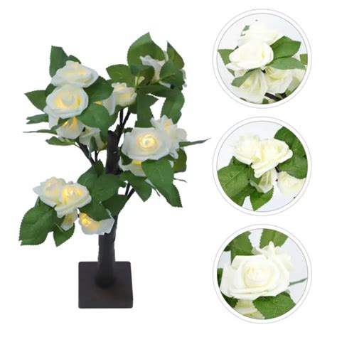 Light Up Rose Tree Bedside Decorative Lamp Lights Christmas £1653