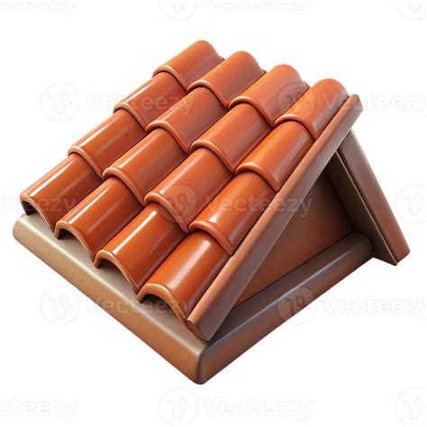 Beautiful Avant Garde Hyper Specific Professional Render Of A Single Weathered Terracotta Roof