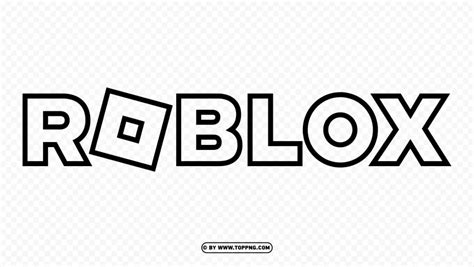 Roblox New Logo Png 2024 Hd Strocke Black Free Png Download