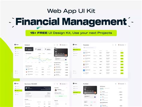 一套金融管理类b端产品ui界面资源下载，金融产品b端ui素材下载