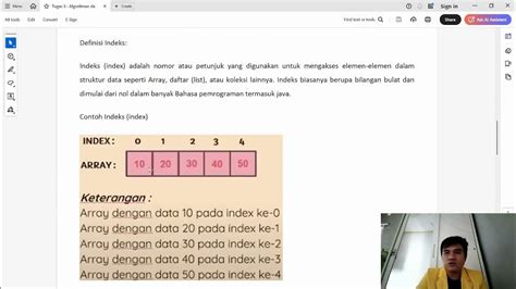 Praktikum Tugas 3 Algoritma Dan Pemrograman If Array Youtube