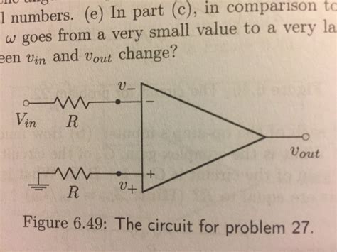 Solved In The Circuit Shown In Figure The Op Has Chegg Com