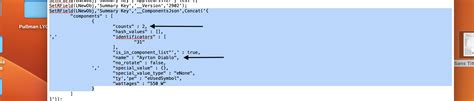 Script To Get Componentsjson Of A Summary Key Vectorscript