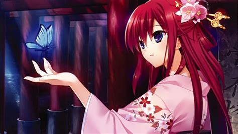 Anime Suou Amane Anime Girls Grisaia No Kajitsu Visual Novel Redhead Hd Wallpaper Rare