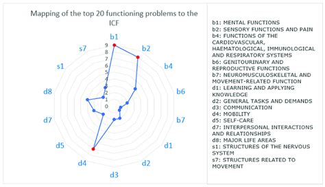 Mapping Of The Top 20 Presenting Functioning Problems To The Icf