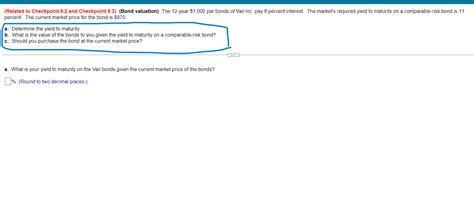 Solved A Determine The Yield To Maturity B What Is The Chegg