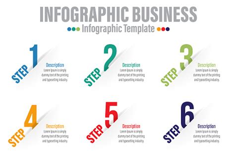 6가지 옵션 또는 6단계가 있는 벡터 인포그래픽 숫자 디자인 비즈니스 개념에 대한 인포그래픽 브로셔 다이어그램 워크플로 타임라인 웹 디자인에 대한 옵션이 있는 비즈니스 서클