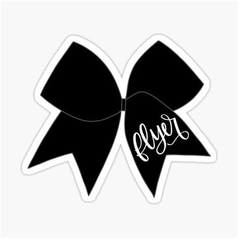 Flyer Cheer Bow Sticker For Sale By Jaquemv Redbubble