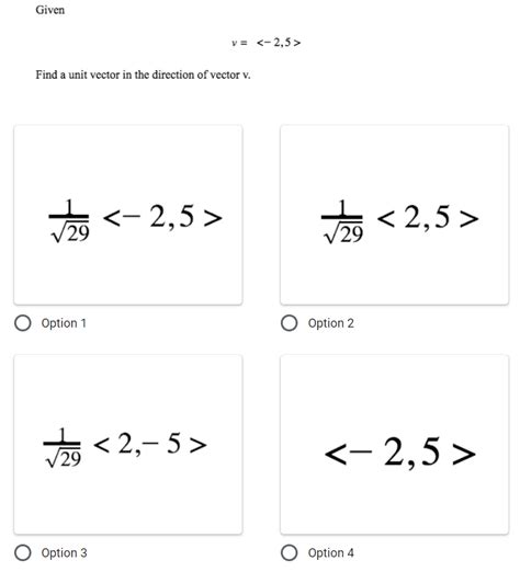 Solved Given V Find A Unit Vector In The Direction Chegg