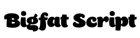 Bigfat Script Font FFonts Net