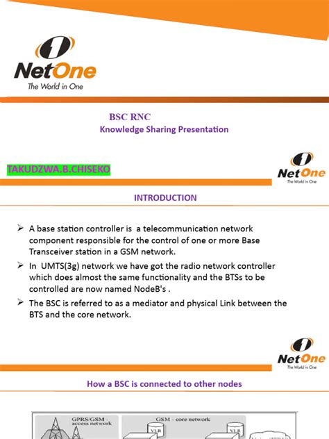 Bsc Rnc Presentation Pdf Cellular Network Computer Engineering