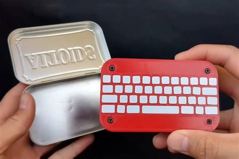 Wireless Keyboard Inside An Altoids Tin Is Perfect For People Missing Their Blackberry Phones