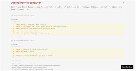 React Native Signature Canvas Examples Codesandbox