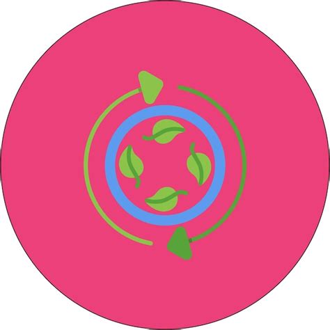 Premium Vector Leaf Recycle Vector Illustration Style